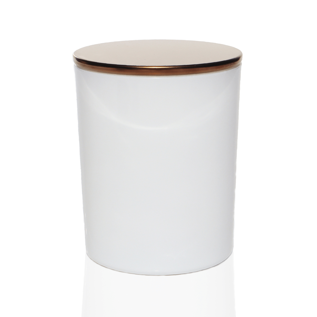 10 oz Exterior Glossy White Candle Making Jars & Lids – LuxyM Candle ...