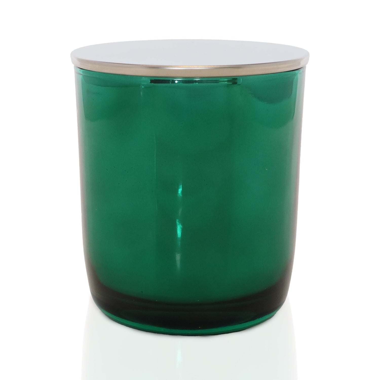 10 oz Green Arc Glass Jar with Gold Electroplated Interior – LuxyM ...