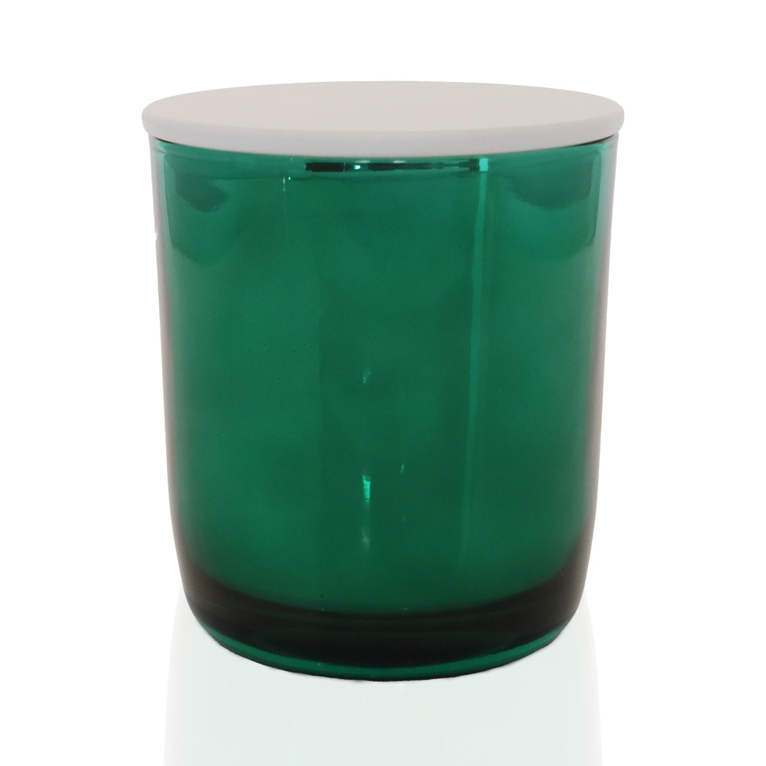 10 oz Green Arc Glass Jar with Gold Electroplated Interior – LuxyM ...
