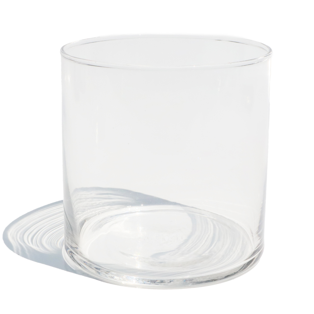 22 oz Large 3-Wick Glass Tumbler Jars - with wooden lids - Set of 12 p ...