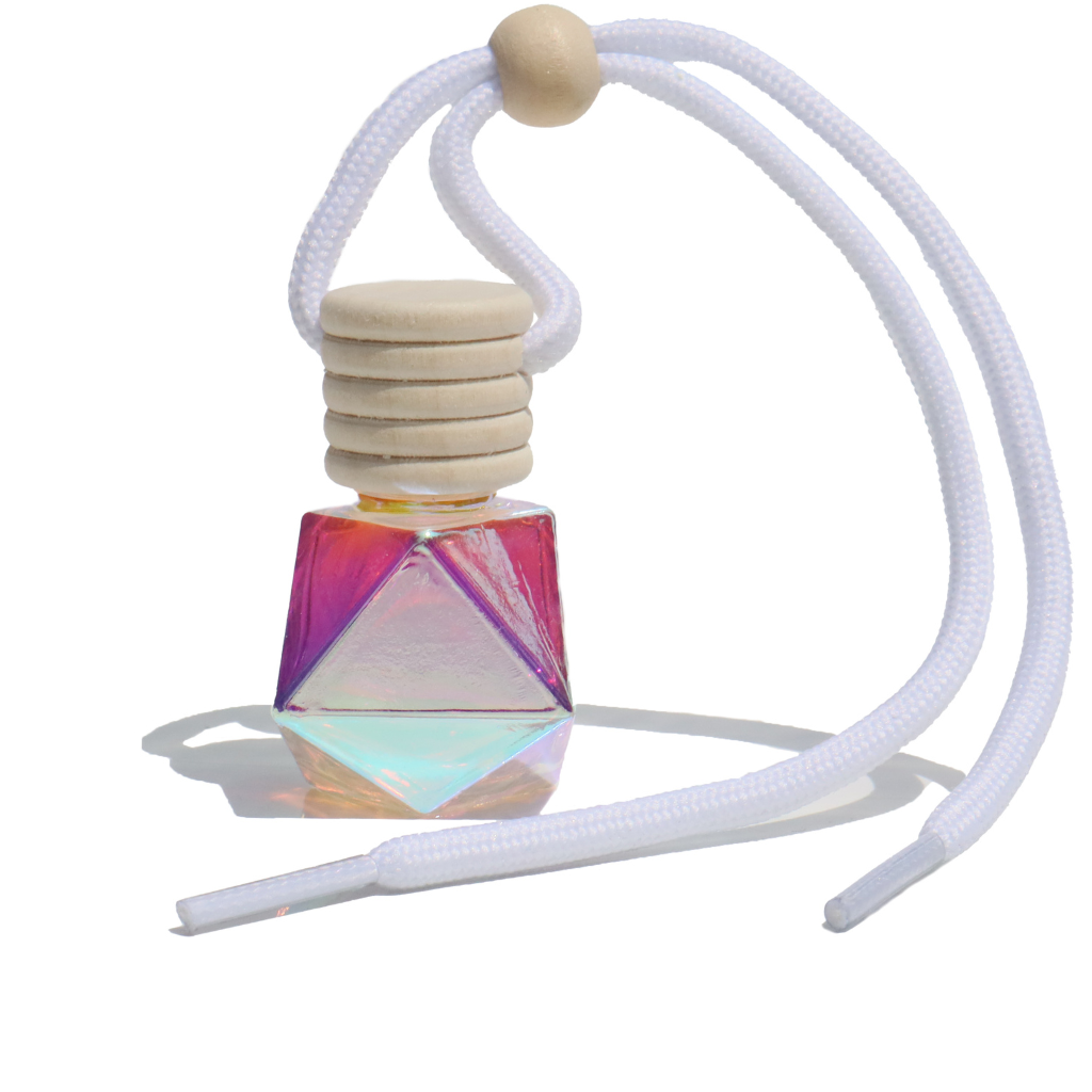 12pcs Iridescent Diamond Glass Car Diffuser Bottles – LuxyM Candle Supplier