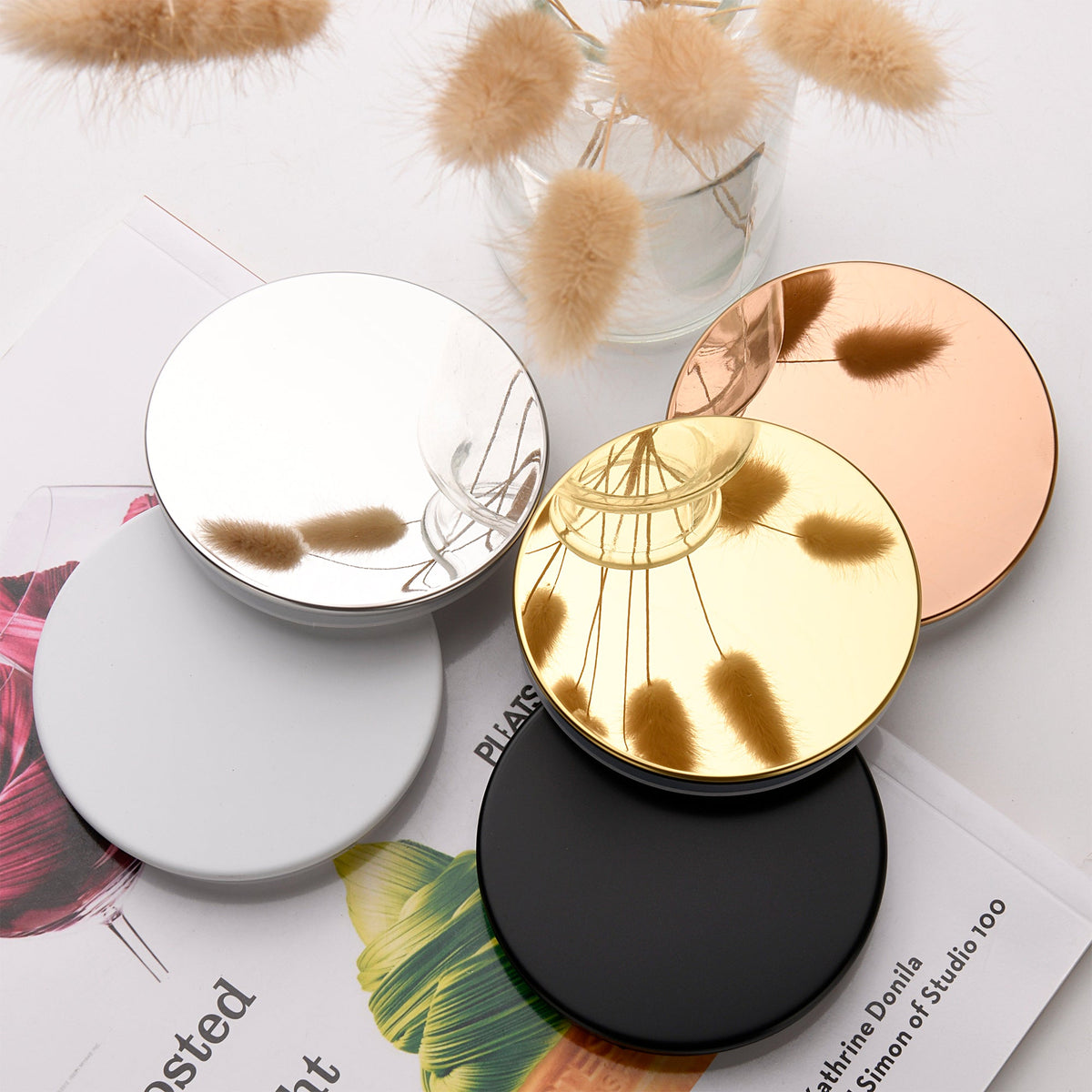 Luxury Candle Jar Lids – 12 pcs – LuxyM Candle Supplier